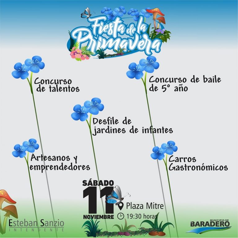 Este sábado vamos a vivir la Fiesta de la Primavera 2023 | Baradero Te ...